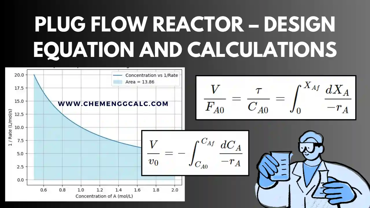 Plug Flow Reactor - Design Equation and Calculations